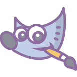 GIMP icon in Cute Color Style