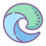 Microsoft Edge icon in Cute Color Style