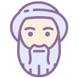 Plato The Philosopher icon in Cute Color Style