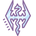 Skyrim icon in Cute Color Style