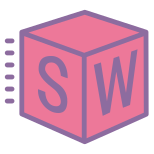 SolidWorks icon in Cute Color Style