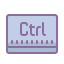 Ctrl icon in Cute Outline Style
