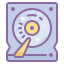 HDD icon in Cute Outline Style