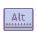 Alt icon in Cute Outline Style