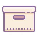 Empty Box icon in Cute Color Style