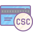 Card Security Code icon in Ice Cream Style