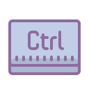 Ctrl icon in Cute Outline Style