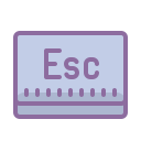 Esc icon in Cute Color Style