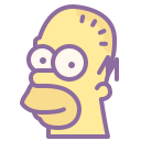 Homer Simpson icon in Pulsar Color Icons Style