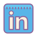 LinkedIn icon in iOS Style