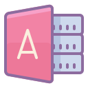 Ms access icons in Cute Color style for graphic & UI design