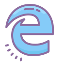 Microsoft Edge icon in Cute Color Style