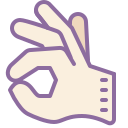Ok Hand icon in iOS Style