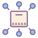 Multichannel icons in All style for graphic & UI design