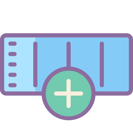 Add Row icon in Cute Color Style