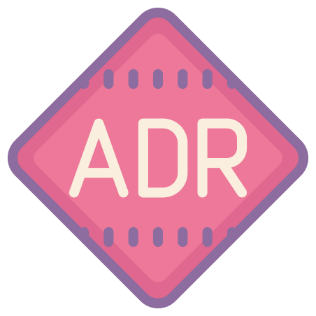 ADR icon in Cute Color Style
