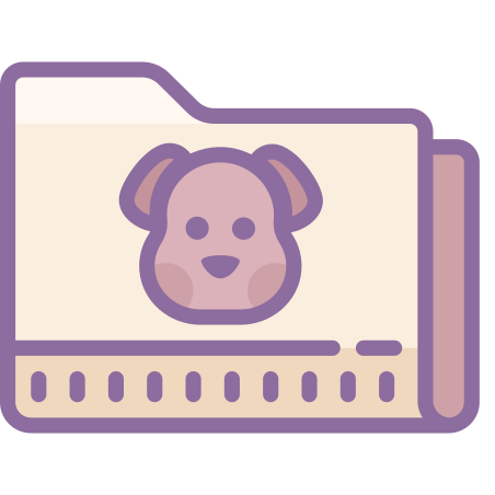 Animal Folder icon in Cute Color Style