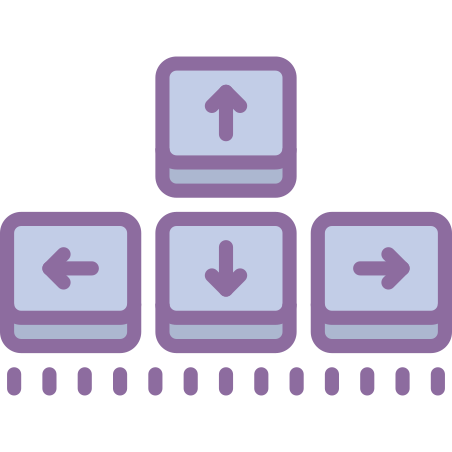 Arrow Keys icon in Cute Color Style