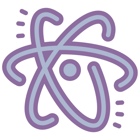 Atom Editor icon in Cute Color Style
