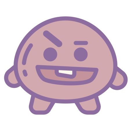 BT21 Shooky icon in Cute Color Style