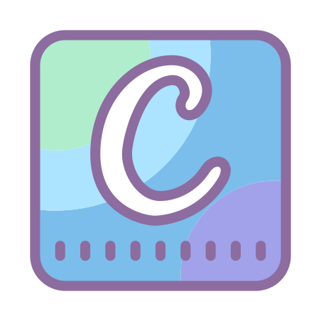 Canva App icon in Cute Color Style
