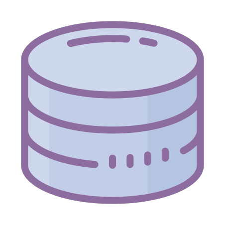 Database icon in Cute Color Style