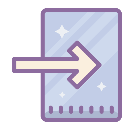 Enter icon in Cute Color Style