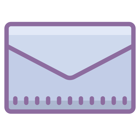 Envelope icon in Cute Color Style
