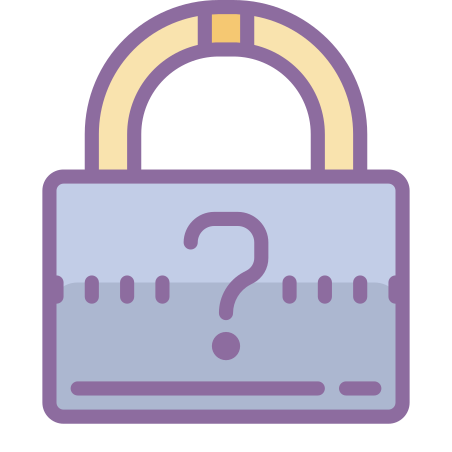 Forgot Password icon in Cute Color Style