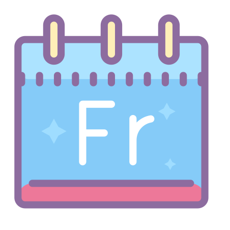 Friday icon in Cute Color Style
