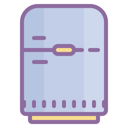 Fridge icon in Cute Color Style