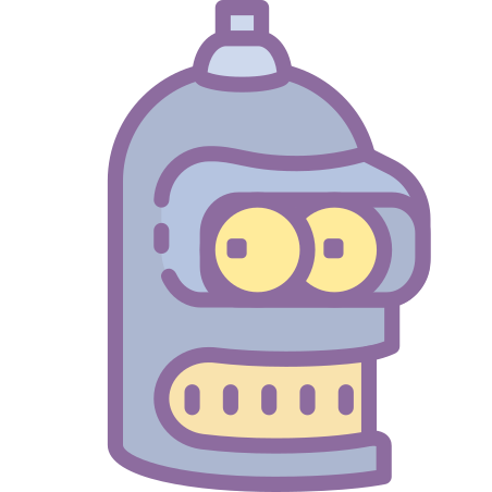 Futurama Bender icon in Cute Color Style