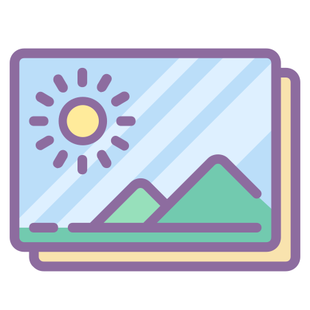 Gallery icon in Cute Color Style
