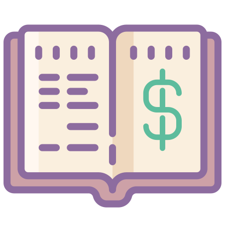 General Ledger icon in Cute Color Style