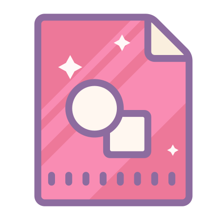 Google Drawing icon in Cute Color Style