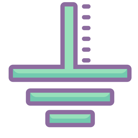 Ground Symbol icon in Cute Color Style