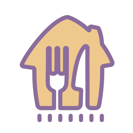 Grubhub icon in Cute Color Style