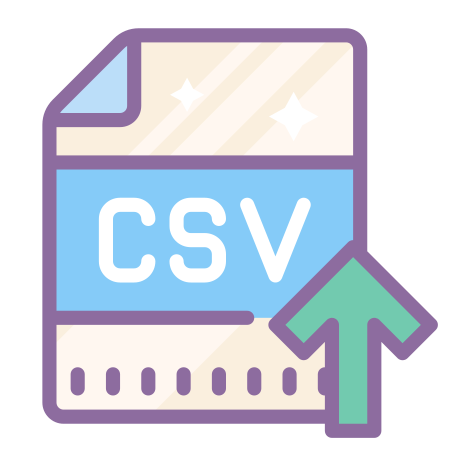 Import CSV icon in Cute Color Style
