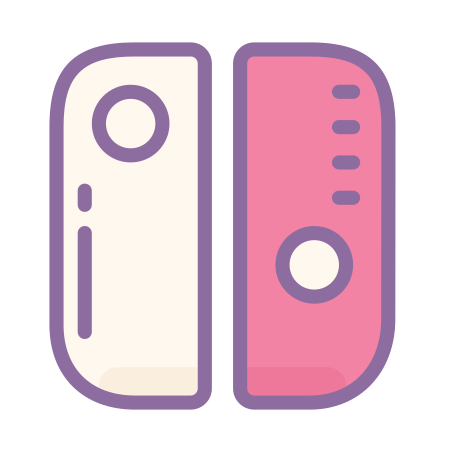 Nintendo Switch Logo icon in Cute Color Style