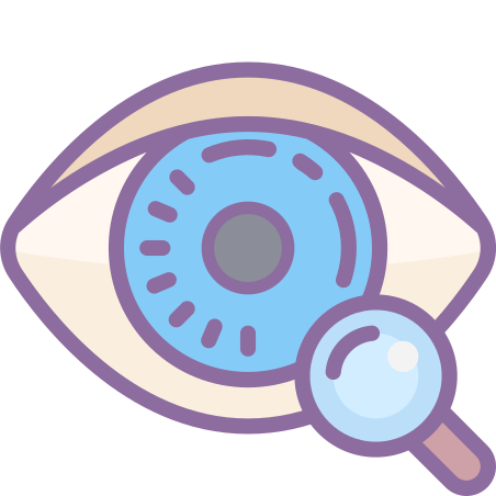 Ophthalmology icon in Cute Color Style