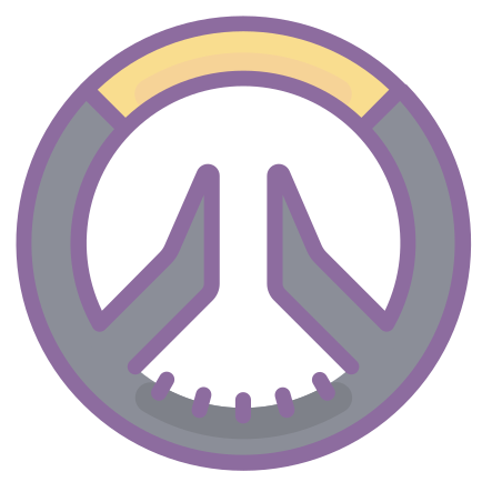 Overwatch icon in Cute Color Style