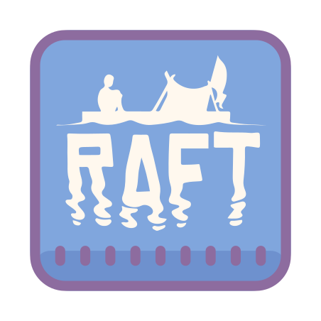 Raft Game icon in Cute Color Style