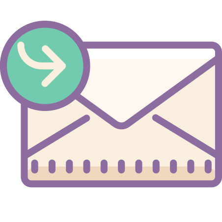 Returned Mail icon in Cute Color Style
