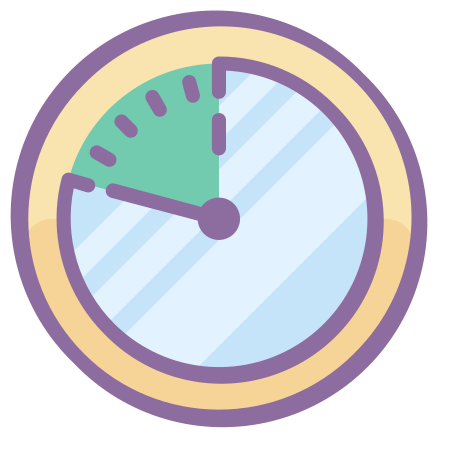 Time Span icon in Cute Color Style