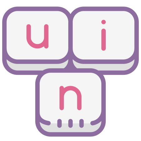Unikey icon in Cute Color Style