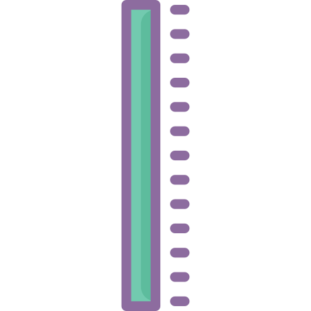 Vertical Line icon in Cute Color Style