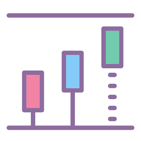 Vertical Timeline icon in Cute Color Style