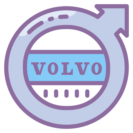 Volvo icon in Cute Color Style