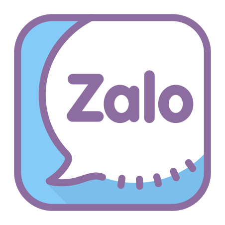 Zalo icon in Cute Color Style