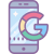 Google Mobile icon in Cute Color Style